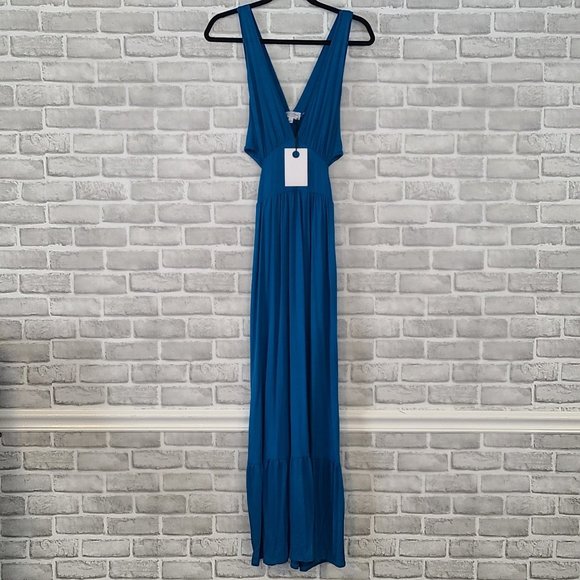 Rolla Coster | Swim | Rolla Coster Blue Maxi Dress Open Sides ...